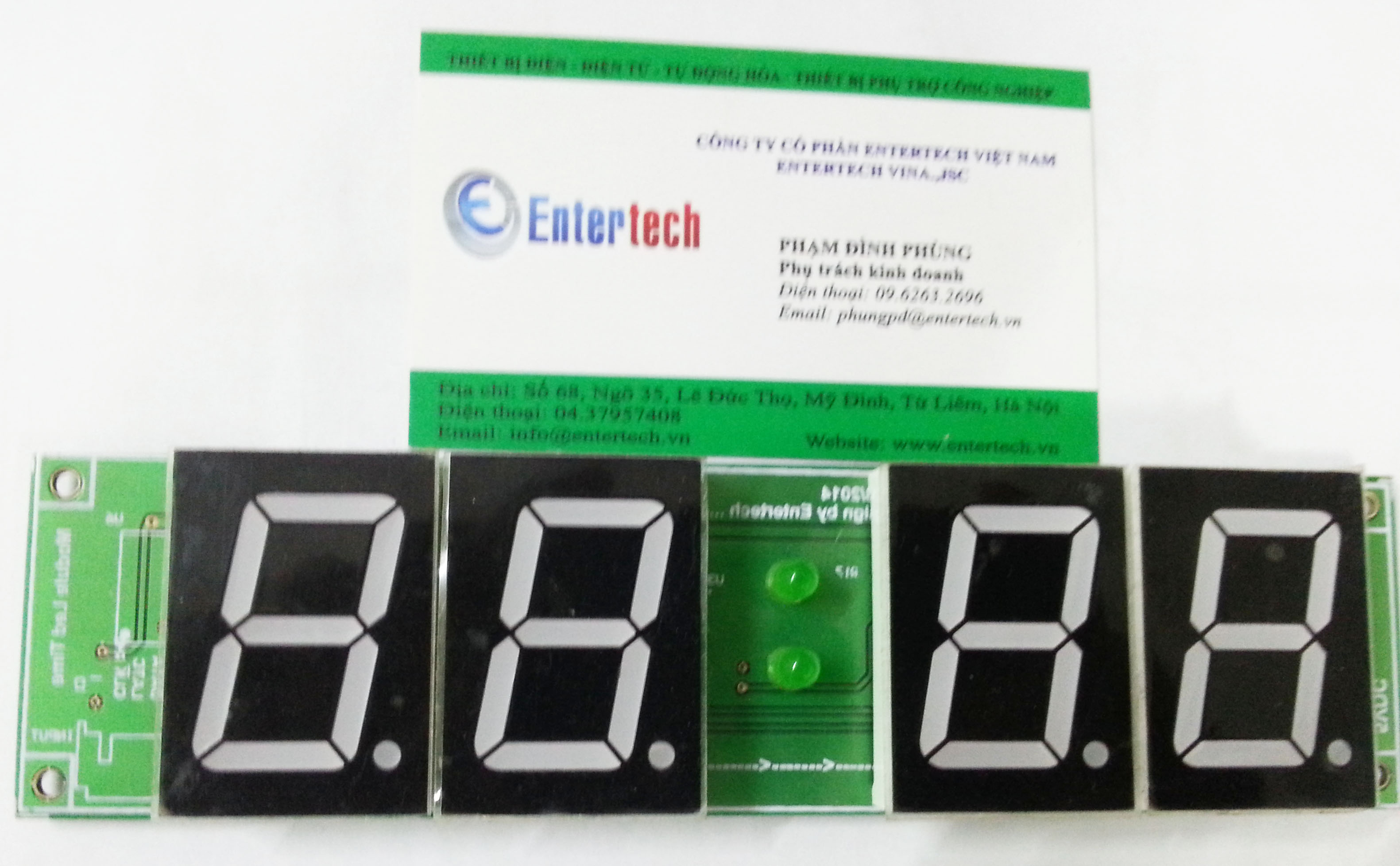 Module Đồng hồ LED 7 Thanh - Gia công và lắp ráp linh kiện điện - điện tử